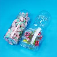China Food Grade Clear PET Plastic Jar 469ml 56mm Screw Lid for Hard Candy Baby Food for sale