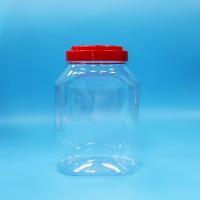 China Transparent PET Wide Mouth Jar 1800ml 99mm Neck for Food Noodles Biscuits Candy Packaging for sale
