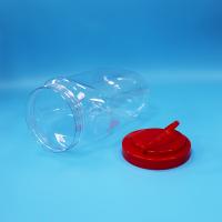 China Transparent PET Wide Mouth Jar 1800ml 99mm Neck for Food Noodles Biscuits Candy Packaging for sale