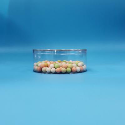 China Biscuit Dried Fruit Candy Chocolate Candy Transparent Round Plastic Packaging Box for sale