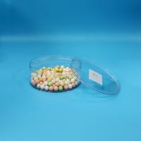 China Biscuit Dried Fruit Candy Chocolate Candy Transparent Round Plastic Packaging Box for sale