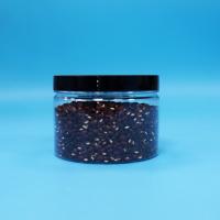 China Round Clear PET Plastic Jar 370ml 96mm Screw Lid Food Grade Cookie Candy Container for sale
