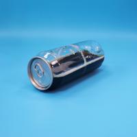 China Sealable Empty Transparent PET Soda Beverage Can with Easy Open Aluminium Lid 500ml 330ml for sale