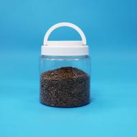 China Clear Round PET Plastic Jars 320ml 80mm with Screw Lid for Baby Food Nuts Candy for sale