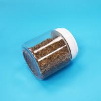 China Clear Round PET Plastic Jars 320ml 80mm Screw Lid Food Grade for Seeds Nuts Candy for sale