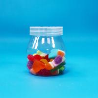 China Food Grade PET Plastic Jar 330ml 82mm Diameter Clear Empty Candy Cookie Container Screw Cap for sale