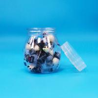 China Food Grade PET Plastic Jar 330ml 82mm Diameter Clear Empty Candy Cookie Container Screw Cap for sale