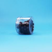 China Food Grade PET Plastic Jar 260ml 86mm Diameter Screw Flat Lid for Candy Nuts Dry Food for sale