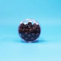 China Clear PET Plastic Dry Food Candy Cookies Nuts Gift Jars 260ml 80mm Screw Lid Food Grade for sale