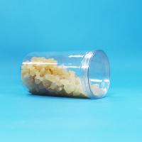 China BPA Free Clear PET Plastic Candy Jar 720ml 80mm Screw Lid Transparent Round Shape for Cookies Nuts for sale