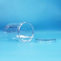 China Food Grade Transparent PET Tall Round Plastic Candy Peanut Packaging Jar 1060ml 102mm for sale