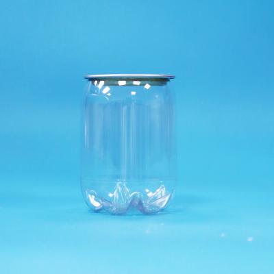 China Transparent Clear PET Easy Open Cans 210ml Food Grade for Beverages Soda Drink for sale