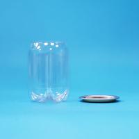 China Transparent Clear PET Easy Open Cans 210ml Food Grade for Beverages Soda Drink for sale