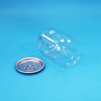 China Transparent Clear PET Easy Open Cans 210ml Food Grade for Beverages Soda Drink for sale