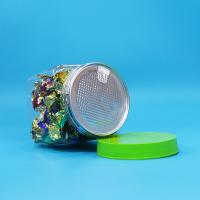China Airtight Square PET Plastic Jar 650ml 22oz with Screw Lid for Food Candy Cookies for sale