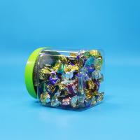 China Airtight Square PET Plastic Jar 650ml 22oz with Screw Lid for Food Candy Cookies for sale