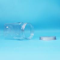 China BPA Free Square PET Plastic Noodles Candy Jar 1000ml with Screw Aluminum Cap for sale