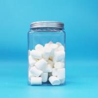 China Square PET Plastic Candy Jar 1001ml with Aluminum Screw Lid BPA Free Food Grade for sale