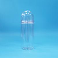 China Food Grade Transparent PET Candy Jar 149ml 66mm Diameter Screw Lid Small Round Plastic Container for sale