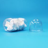 China Food Grade Transparent PET Candy Jar 149ml 66mm Screw Lid Round Small for sale