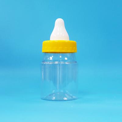 China BPA Free 556ml Transparent PET Plastic Sealed Jar with Screw Cap for Food Candy Cookies Nuts for sale