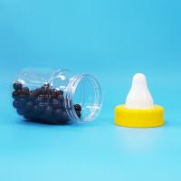 China BPA Free 556ml Transparent PET Plastic Sealed Jar with Screw Cap for Food Candy Cookies Nuts for sale