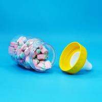 China Food Grade Transparent PET Plastic Sealed Jar 556ml 85mm Screw Cap for Candy Cookies for sale