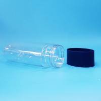 China Oval Shaped Transparent PET Candy Jar 1060ml 65mm Neck Tamper Proof BPA Free for sale