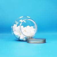 China Clear PET Round Food Jars 2180ml with Aluminum Screw Lids 94mm Neck Eco-Friendly for sale