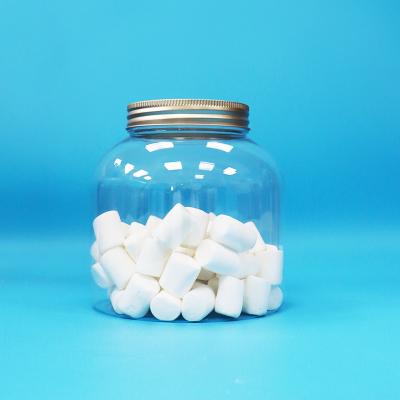 China Clear PET Round Food Jars 2180ml with Aluminum Screw Lids 94mm Neck Eco-Friendly for sale