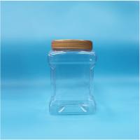 China Food Grade Clear PET Jar 2400ml 110mm Screw Lid for Nuts Dried Fruit Packaging for sale