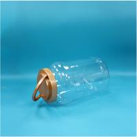 China Transparent Round Wide Mouth PET Plastic Jar 3400ml 110mm Neck Brown Cap for sale