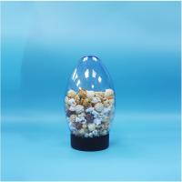 China Unique Egg-Shaped Plastic Candy Jar 1270ml Food Grade PET Screw Lid Airtight Leak Proof for sale