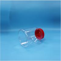 China Transparent PET Candy Jar 1630ml Screw Top Lid Food Grade Airtight Container for sale