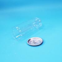 China BPA Free Leak Proof Empty Transparent PET Soda Water Can 310ml 52mm Easy Open Aluminium Lid for sale