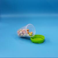 China BPA Free Clear PET Round Storage Jar 70ml 36mm Food Grade Container for Candy Cookies Snacks for sale