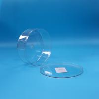 China BPA Free Clear PET Plastic Dried Fruit Pistachio Containers 550ml 140mm Flat Lids for sale