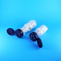 China Food Grade PET Plastic Spice Jar 100ml 180ml with Black Flip Top Cap for sale