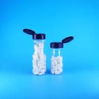China Food Grade PET Plastic Spice Jar 100ml 180ml with Black Flip Top Cap for sale