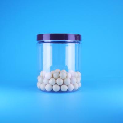 China Food Grade Airtight Clear PET Plastic Sweet Dry Food Jars 710ml 96mm Screw Lid for sale