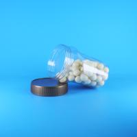 China PET Clear Screw Cap Airtight Plastic Jar 410ml 72mm Neck for Candy Dried Food Packing for sale