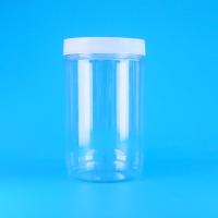 China Food Grade PET Plastic Nut Snack Jar 810ml 91mm Diameter BPA Free Disposable Candy Container for sale