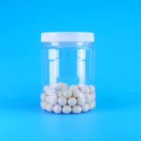 China Airtight Clear PET Plastic Candy Jar 730ml 96mm Diameter Screw Cap Food Storage Container for sale