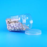 China PET Square Clear Plastic Storage Jar 720ml 88mm Screw Lid Airtight Food Container for sale