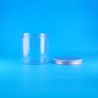 China Cylinder Clear PET Jar 740ml 99mm Easy Open Lid for Coffee Candy Cookies Tea for sale
