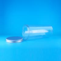 China Clear Airtight Plastic Dry Food Jar 1450ml 99mm Screw Lid Wide Mouth Tall Round PET for sale