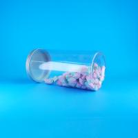 China Clear PET Plastic Dry Food Jar 1450ml 102mm Diameter with Wide Mouth Aluminum Lid for sale
