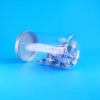 China Clear Round PET Jars 1250ml 42oz Leak Proof Screw Caps for Food Storage for sale
