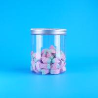 China Clear PET Plastic Round Jar 770ml 26oz Food Grade Screw Lid Airtight Container for Candy Jelly for sale