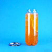 China PET Plastic Can 500ml Easy Open Lid Leak Proof for Carbonated Drinks and Alcoholic Beverages for sale